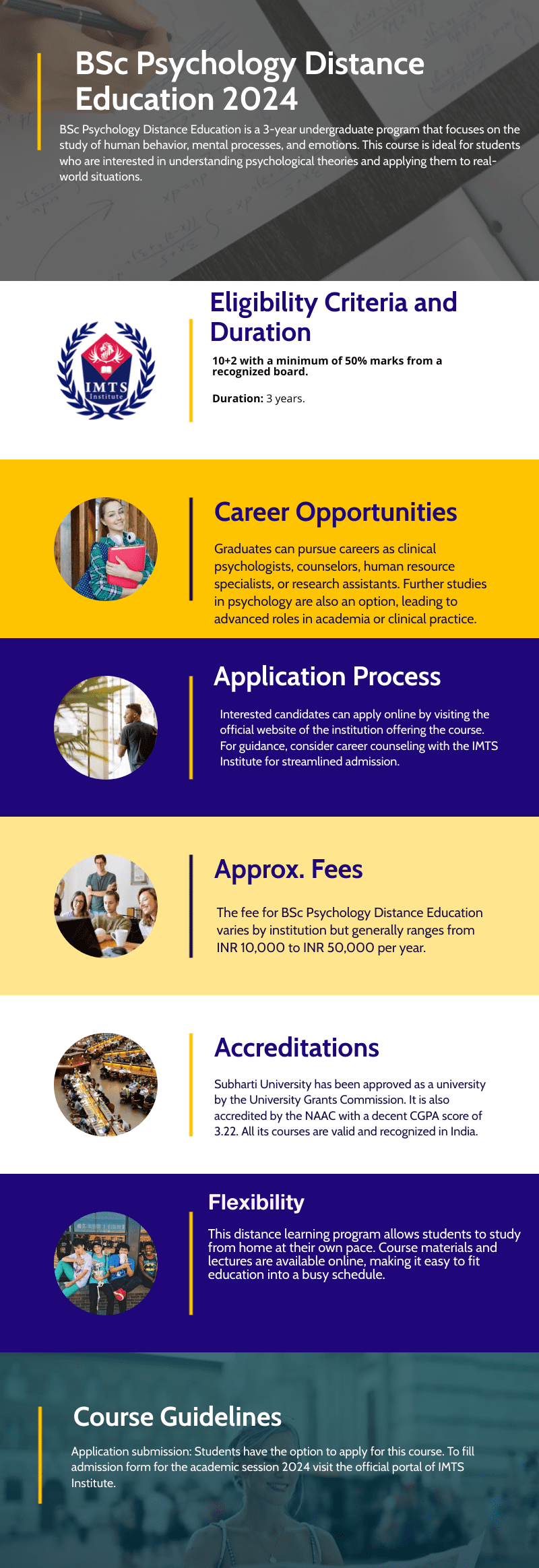 BSc Psychology Distance Education 2024: Admission, Eligibility, Fee ...